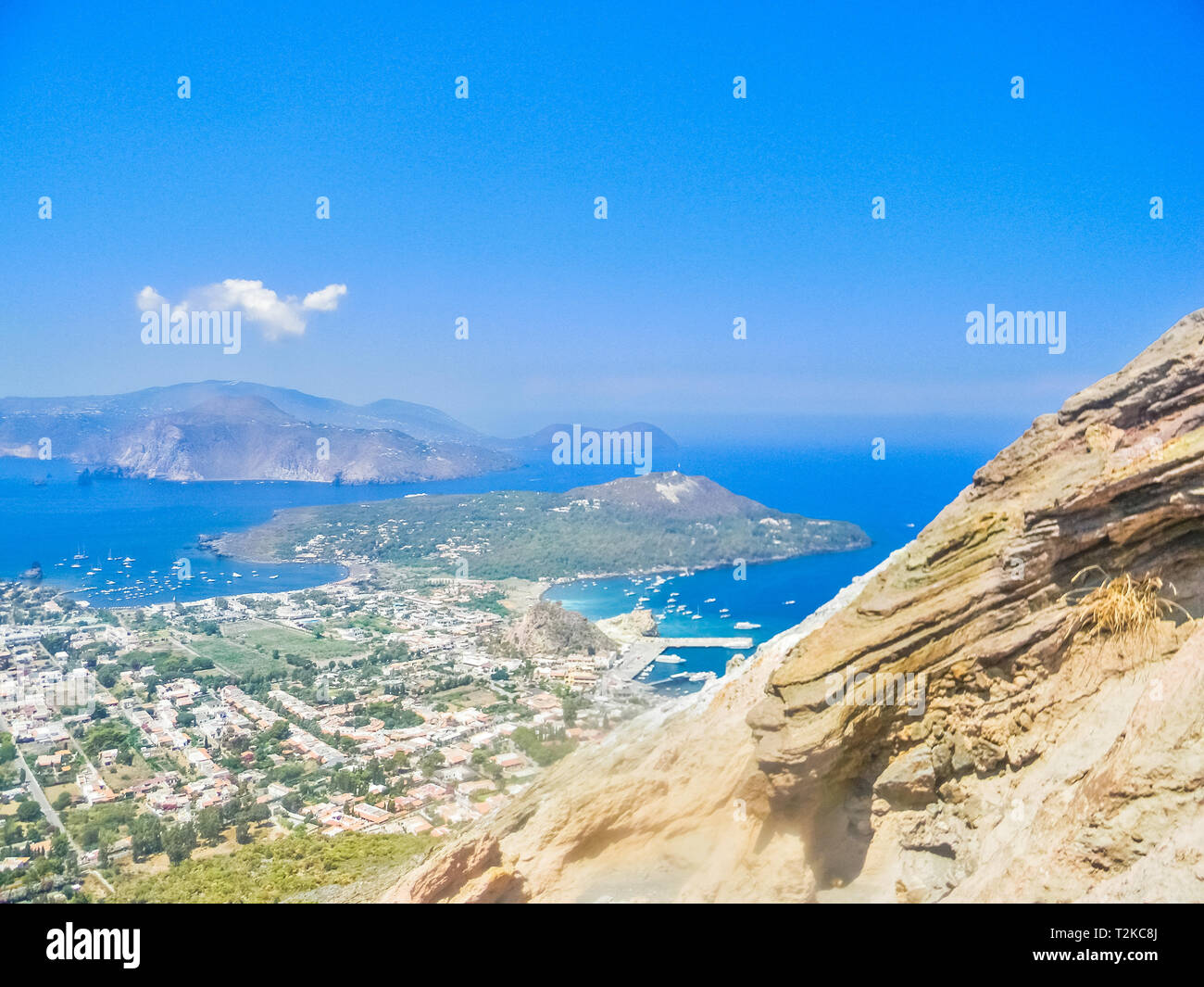 Stromboli volcano aerial hi-res stock photography and images - Alamy