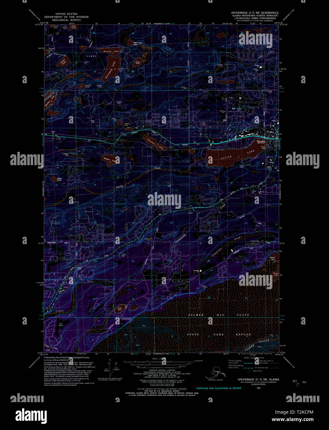 Sw alaska map hi-res stock photography and images - Alamy