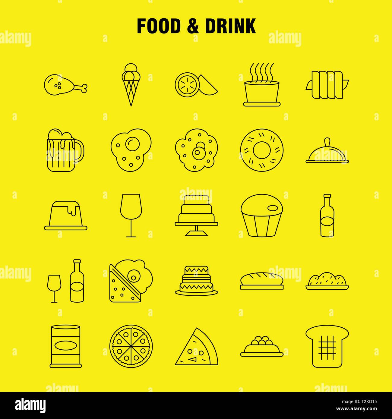 Food And Drink Line Icon for Web, Print and Mobile UX/UI Kit. Such as ...