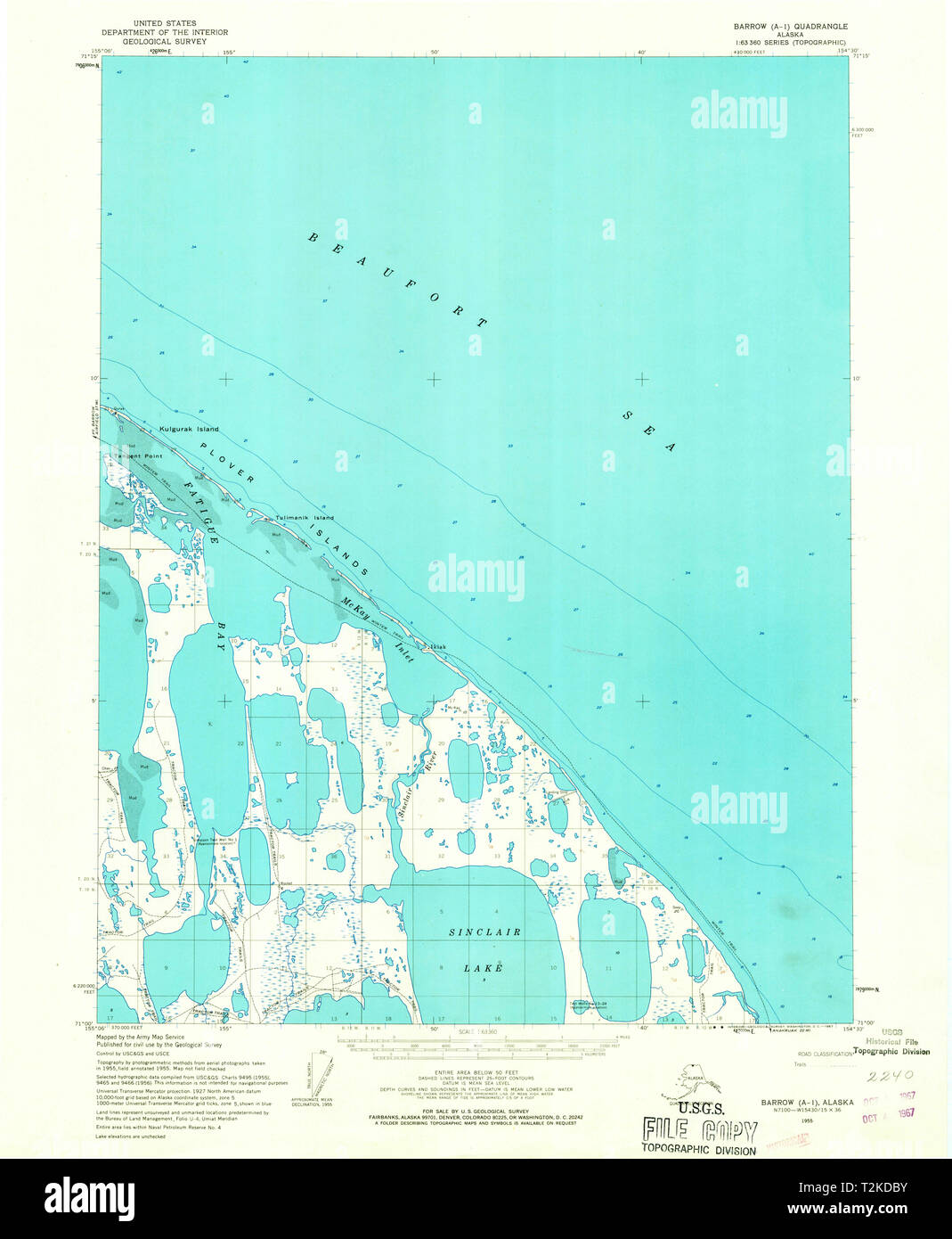Map of alaska barrow hi-res stock photography and images - Alamy