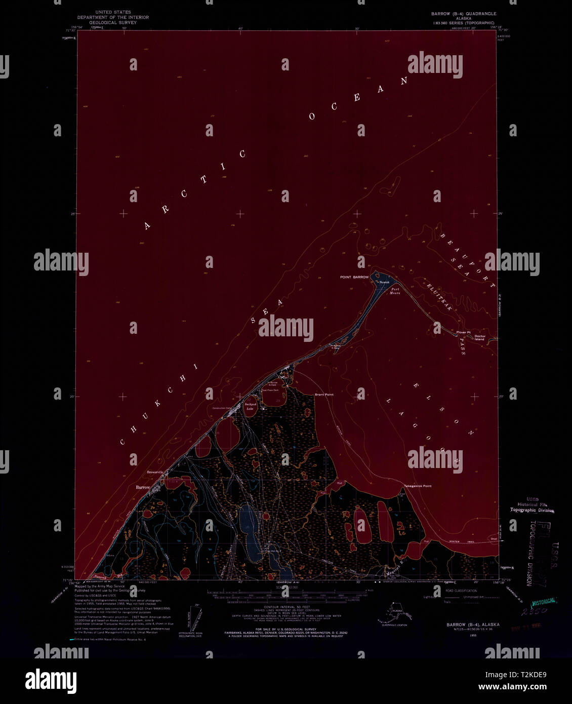 Map of alaska barrow hi-res stock photography and images - Alamy