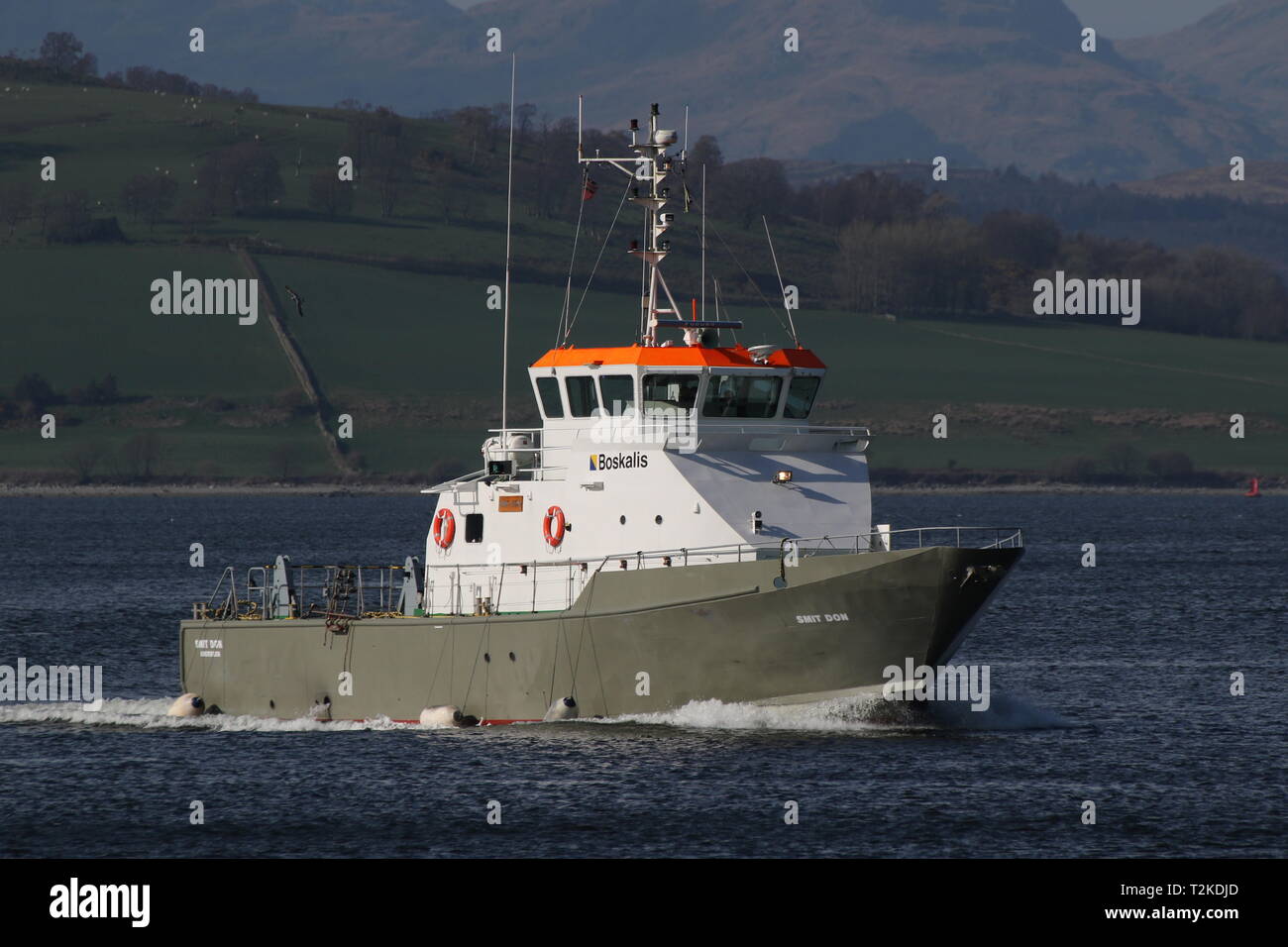 MV Smit Don, an aircrew training/naval support vessel operated by ...