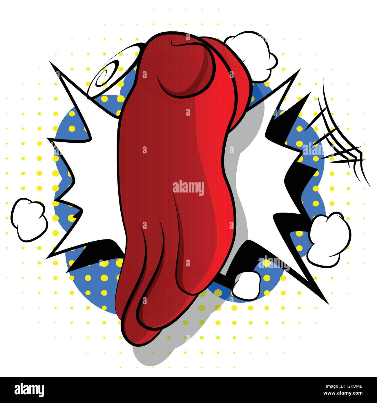 Vector cartoon greeting, giving a hand sign. Illustrated hand sign on ...