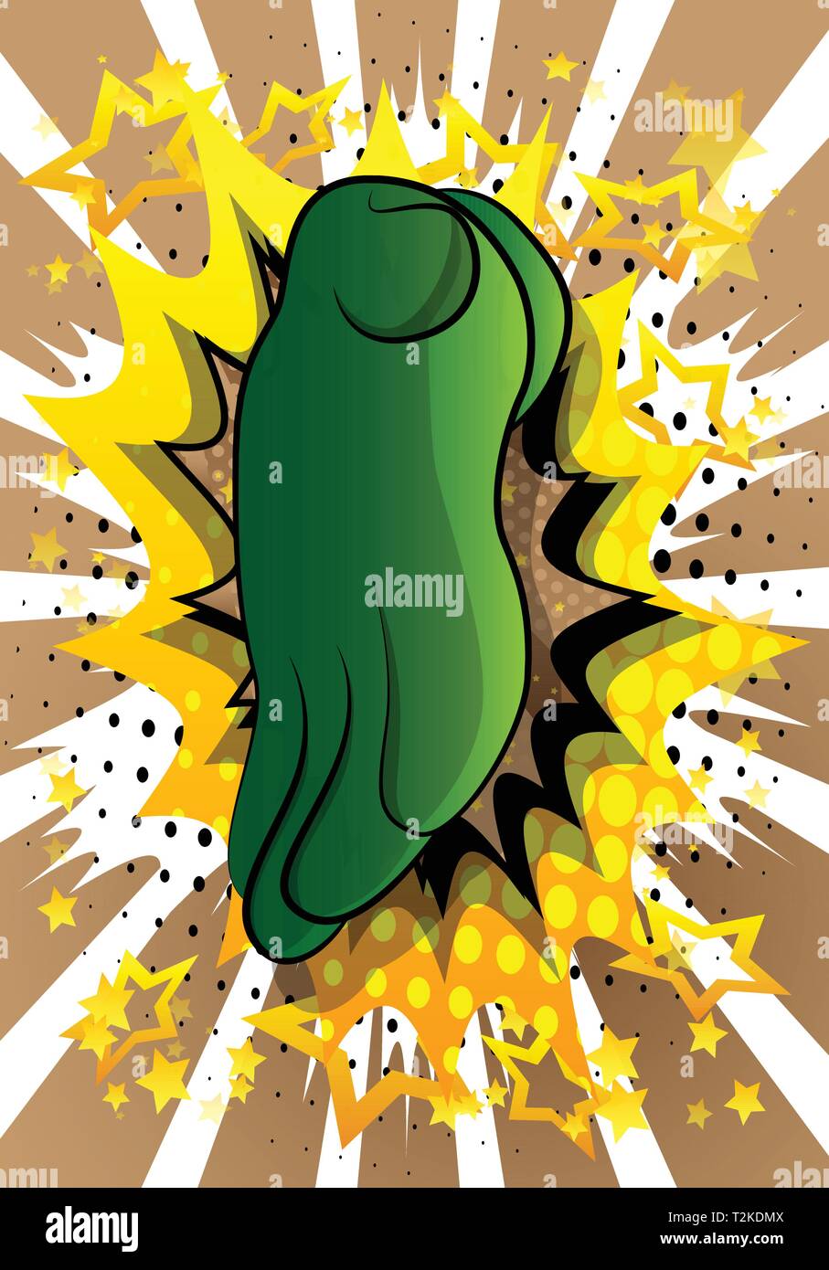 Vector cartoon greeting, giving a hand sign. Illustrated hand sign on ...