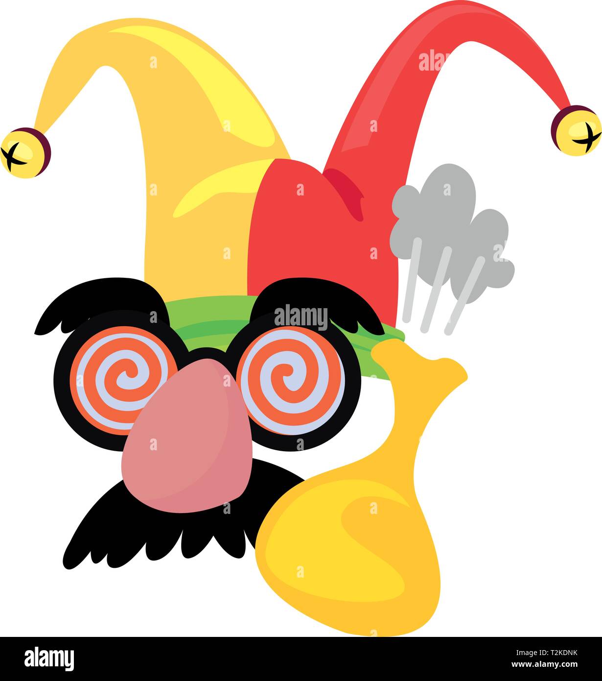 Cartoon april fool mask comic Cut Out Stock Images & Pictures - Alamy