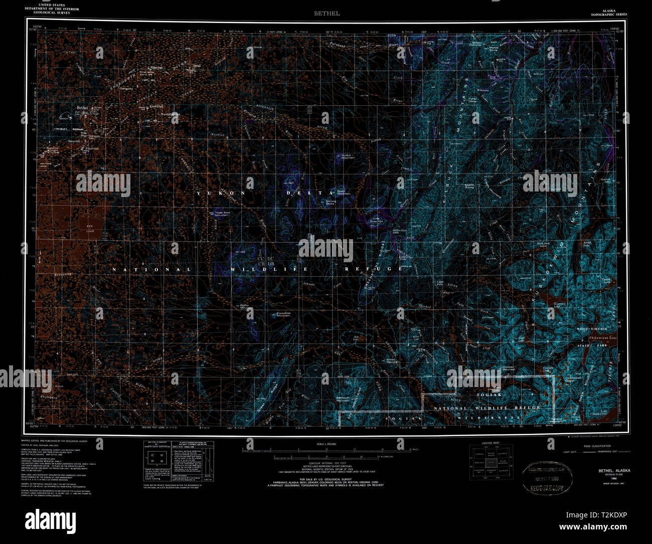 Bethel alaska map hi-res stock photography and images - Alamy