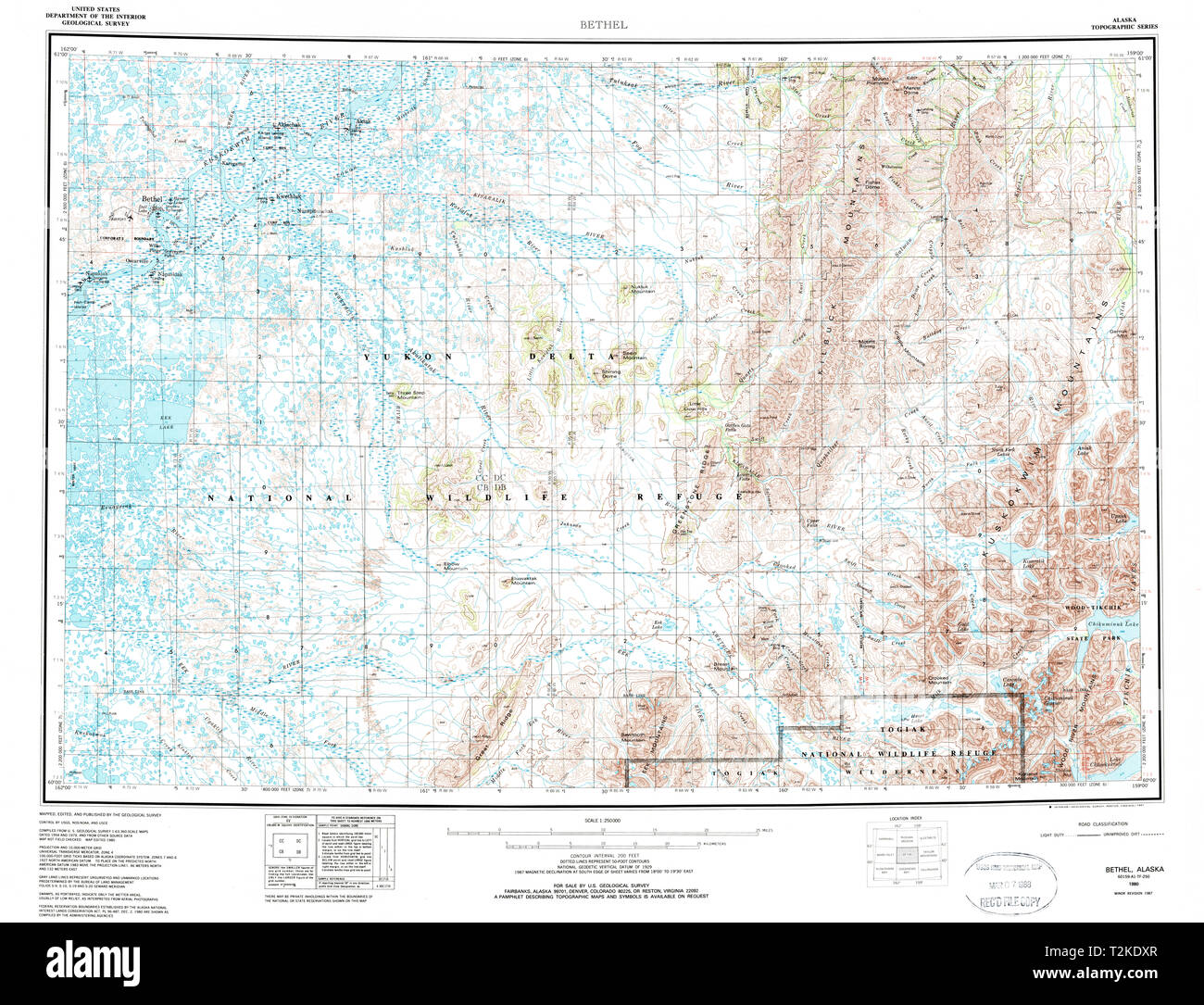 Bethel alaska map hi-res stock photography and images - Alamy