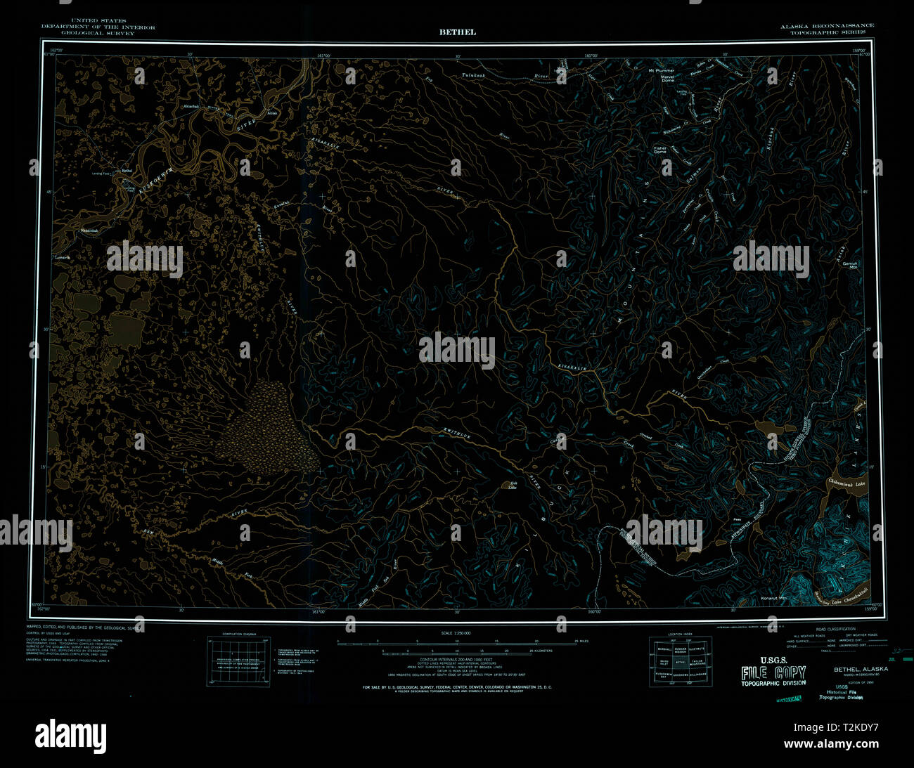 Bethel alaska map hi-res stock photography and images - Alamy
