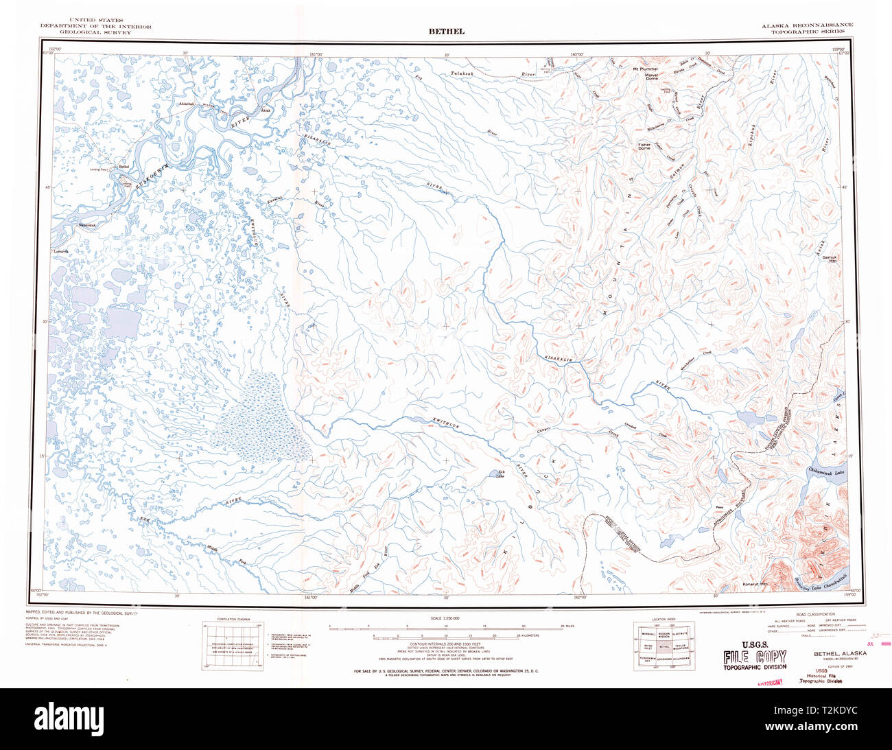 Bethel alaska map hi-res stock photography and images - Alamy