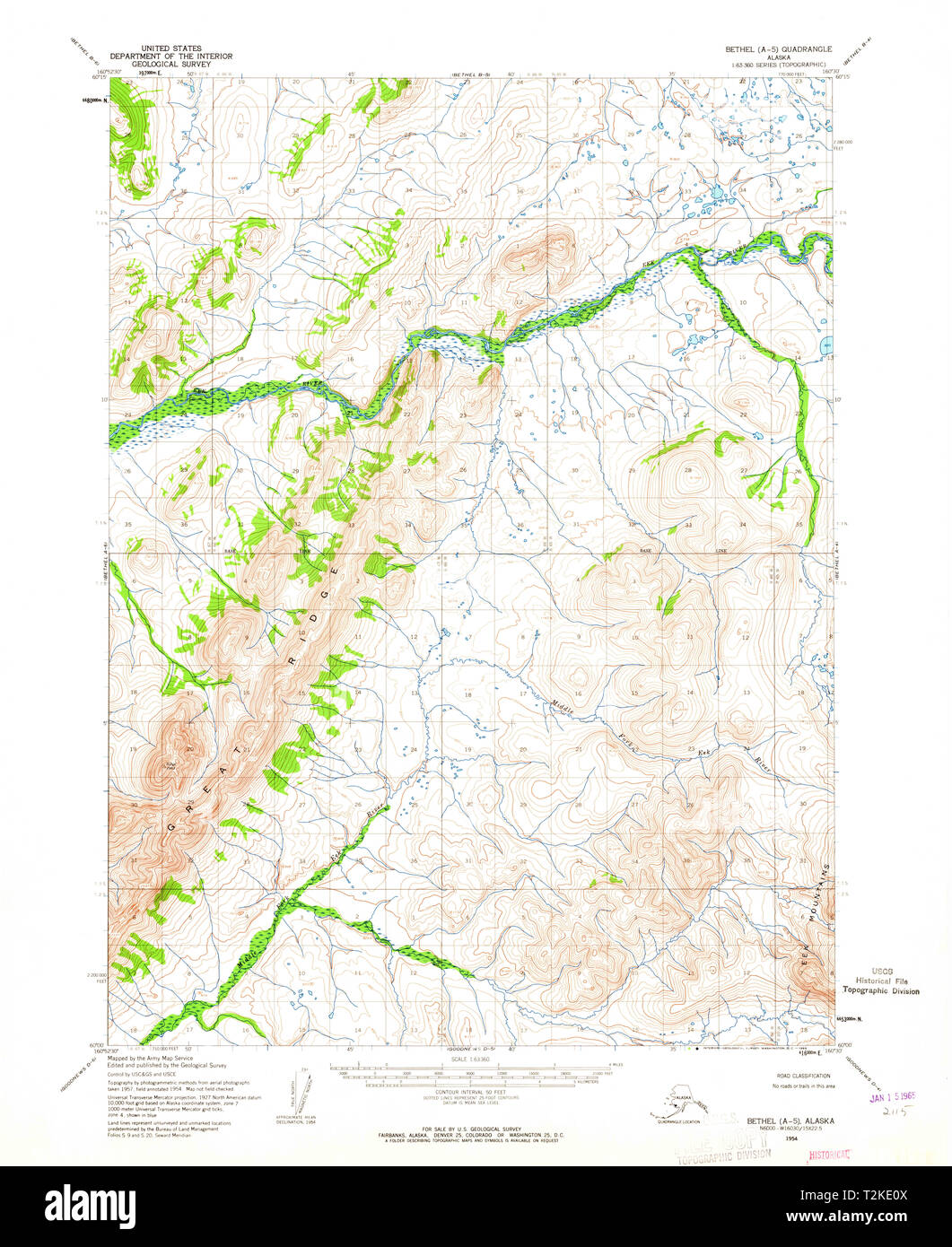 Bethel alaska map hi-res stock photography and images - Alamy