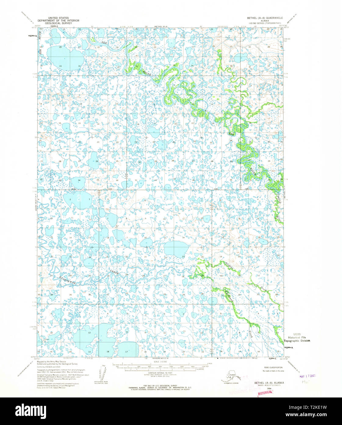 Bethel alaska map hi-res stock photography and images - Alamy
