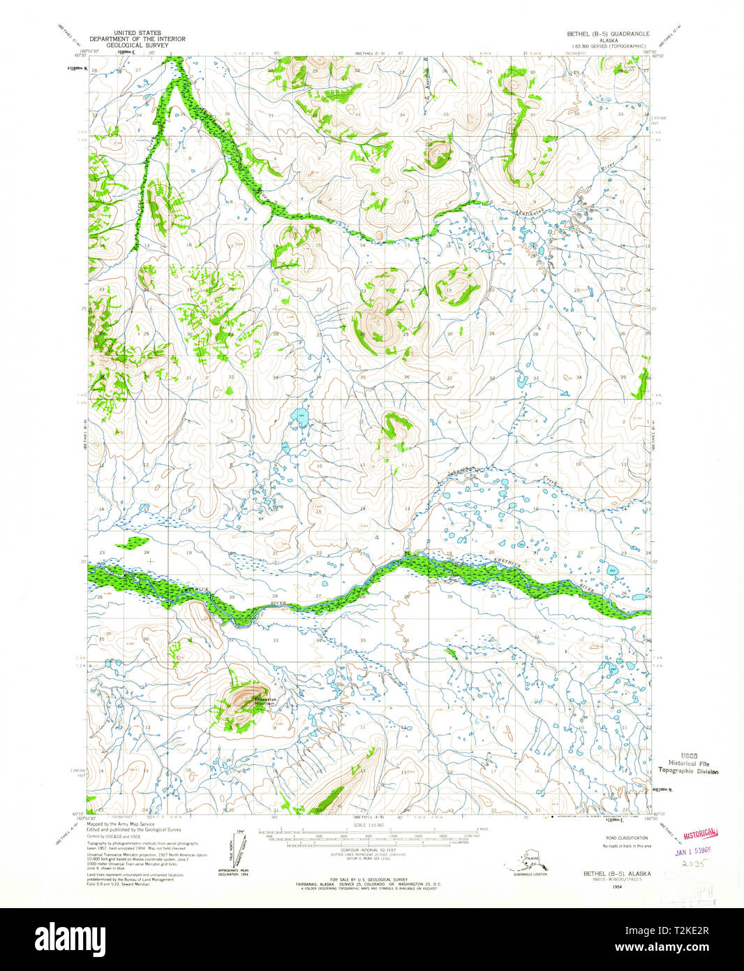 Bethel alaska map hi-res stock photography and images - Alamy