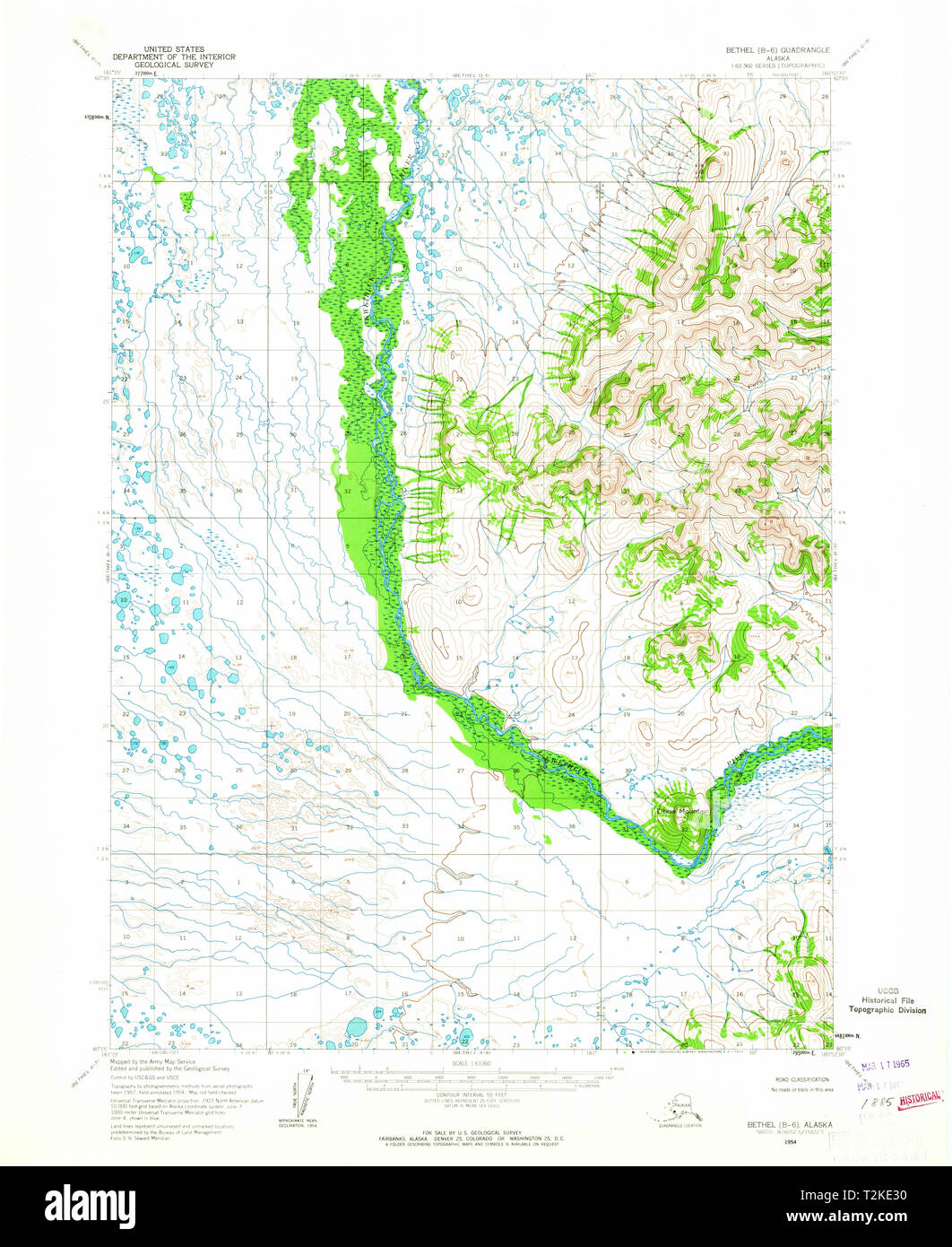 Bethel alaska map hi-res stock photography and images - Alamy