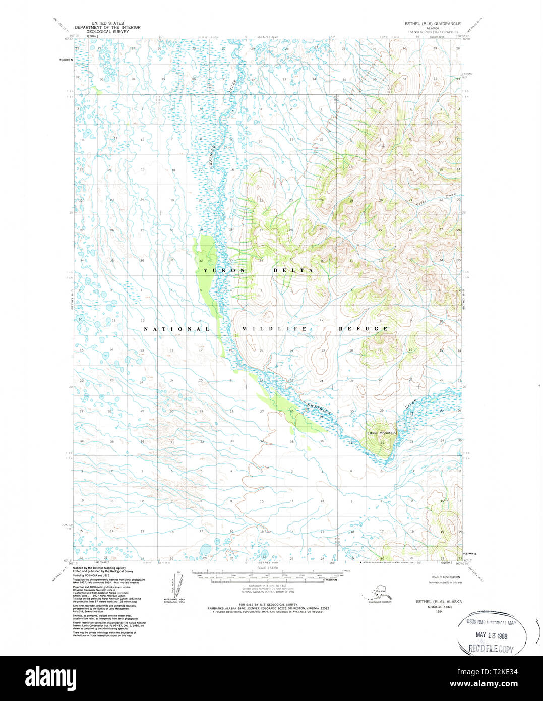 Bethel alaska map hi-res stock photography and images - Alamy