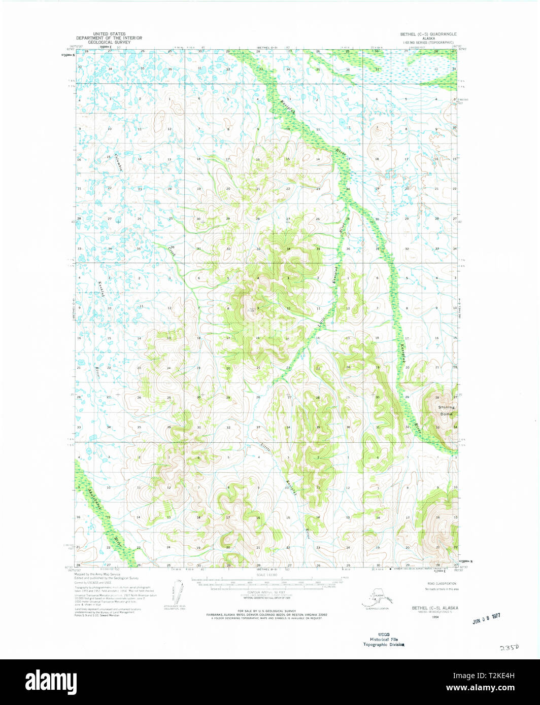 Bethel alaska map hi-res stock photography and images - Alamy