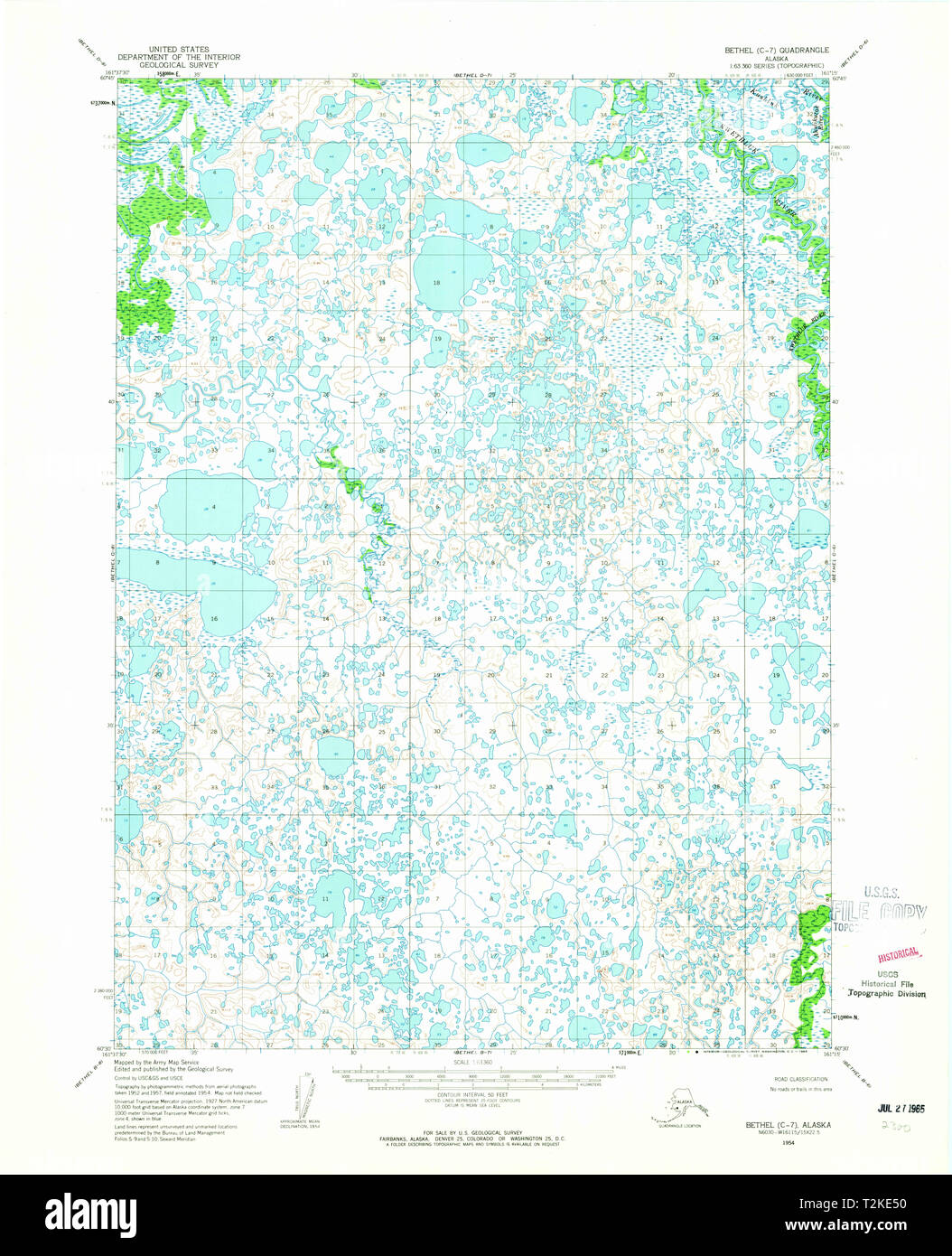 Bethel alaska map hi-res stock photography and images - Alamy