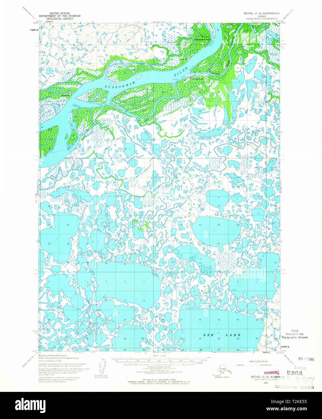 Bethel alaska map hi-res stock photography and images - Alamy