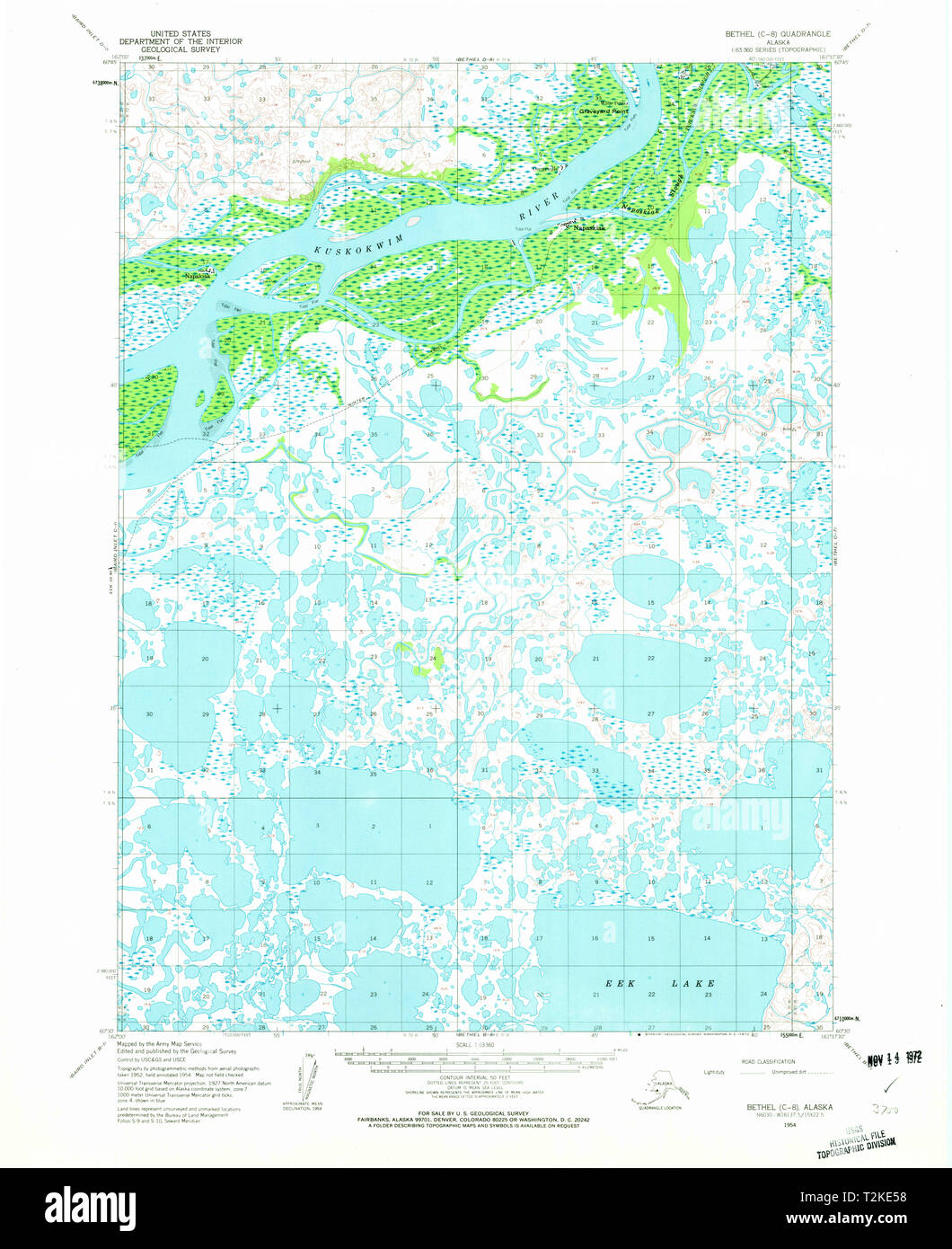 Bethel alaska map hi-res stock photography and images - Alamy