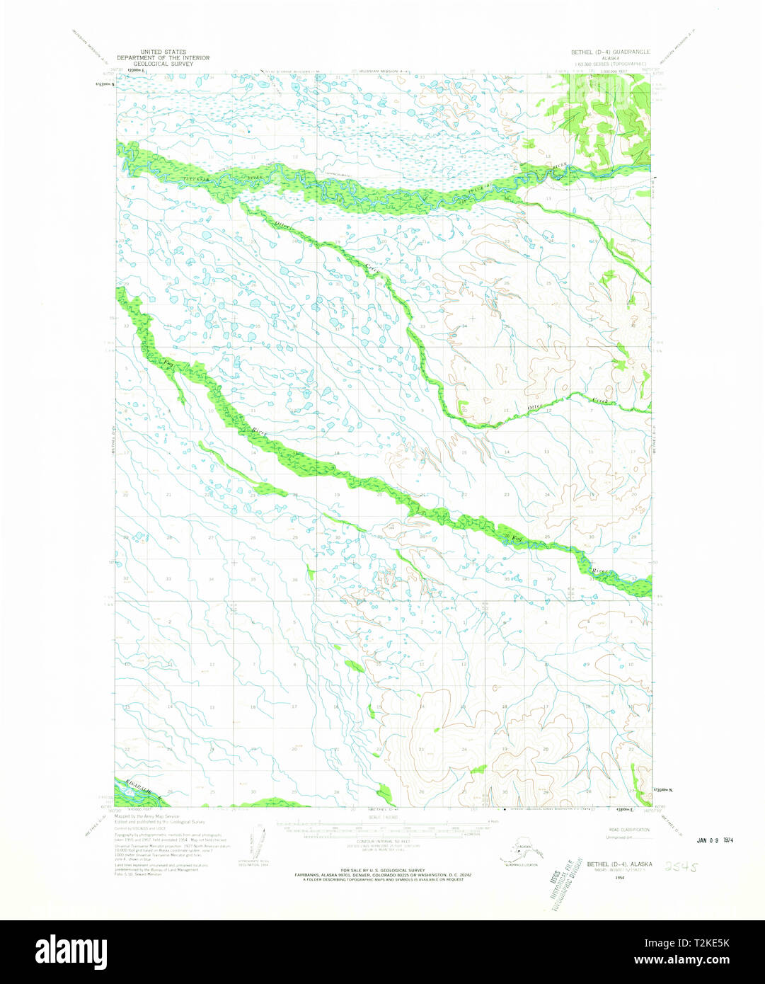 Bethel alaska map hi-res stock photography and images - Alamy