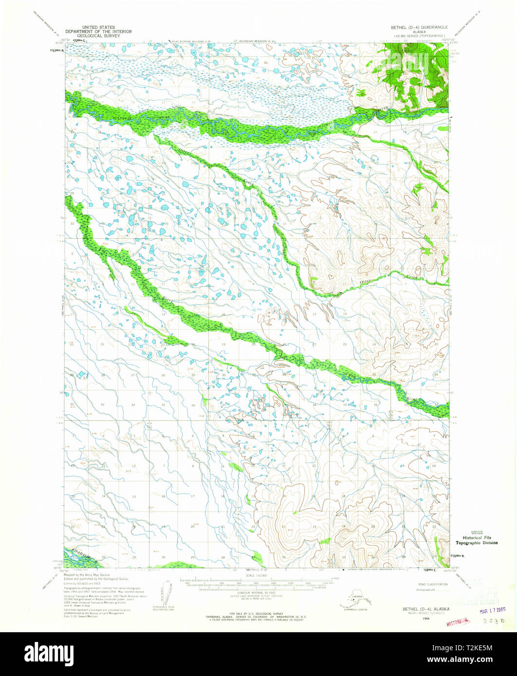 Bethel alaska map hi-res stock photography and images - Alamy