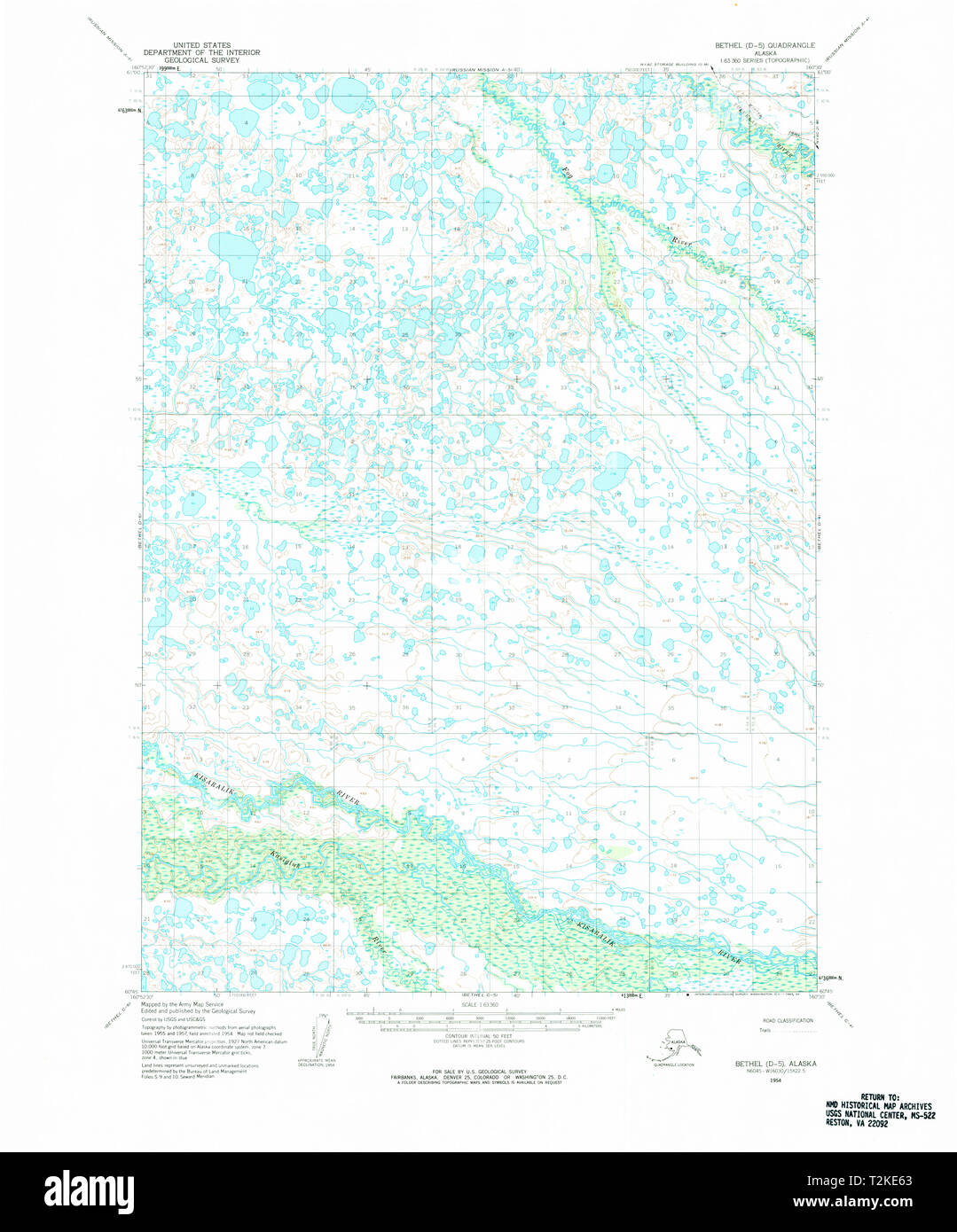 Bethel alaska map Cut Out Stock Images & Pictures - Alamy