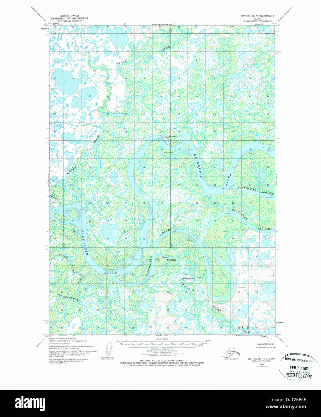 Bethel alaska map Cut Out Stock Images & Pictures - Alamy