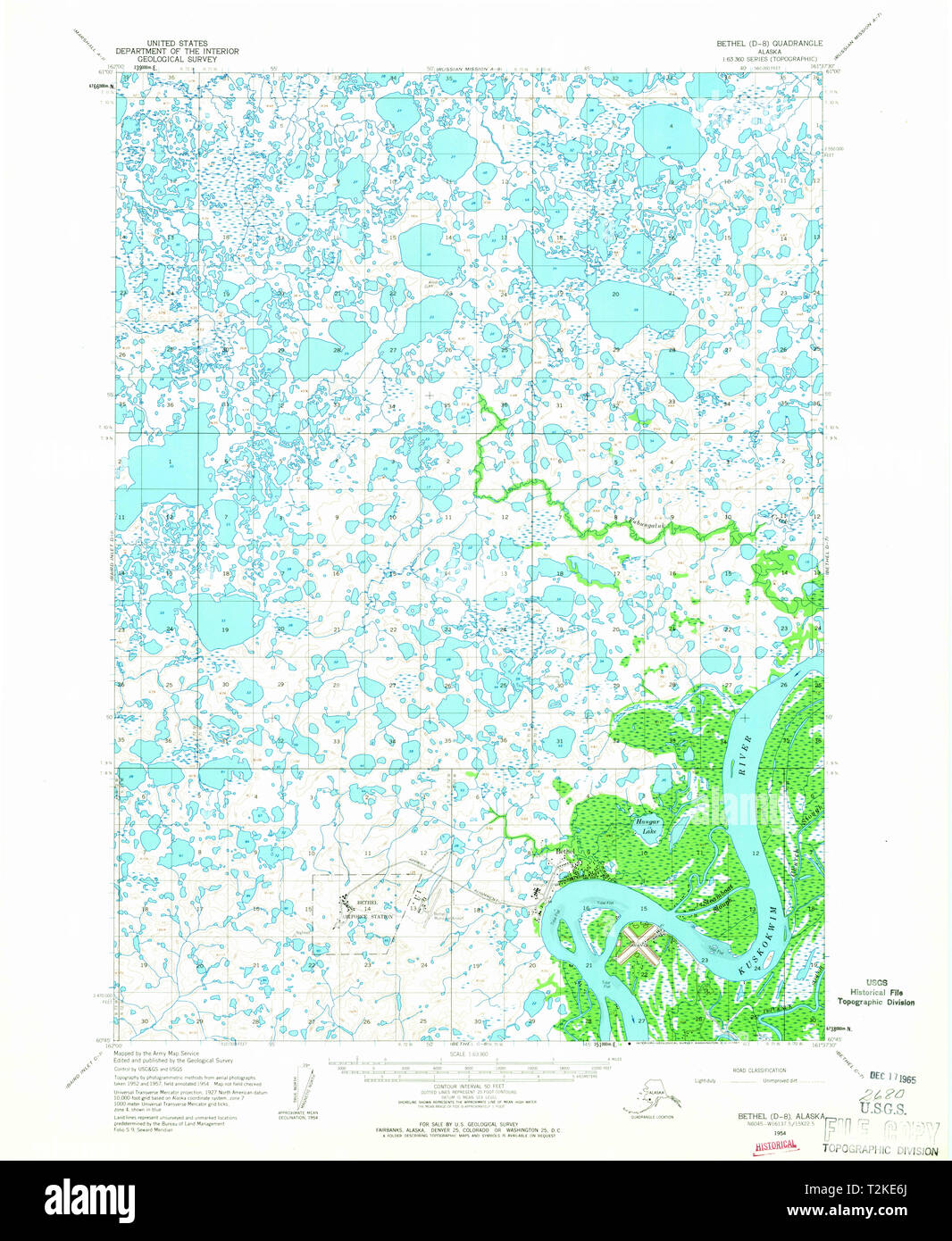 Bethel alaska map hi-res stock photography and images - Alamy