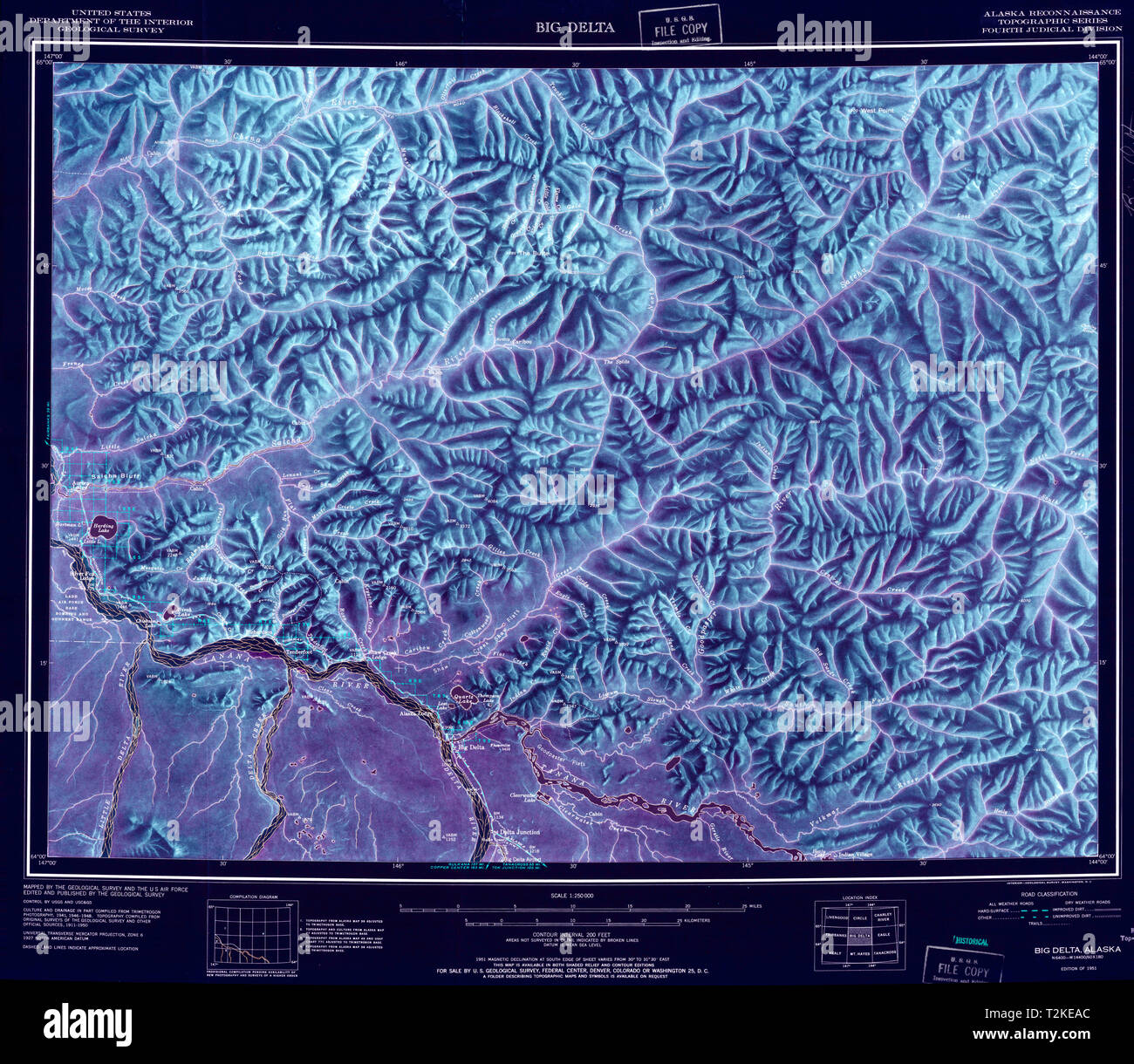 Map of big delta hi-res stock photography and images - Alamy