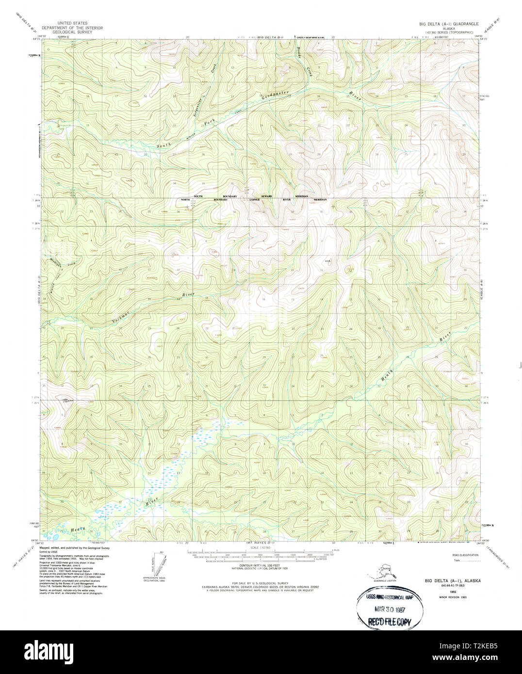 Big delta alaska map hi-res stock photography and images - Alamy