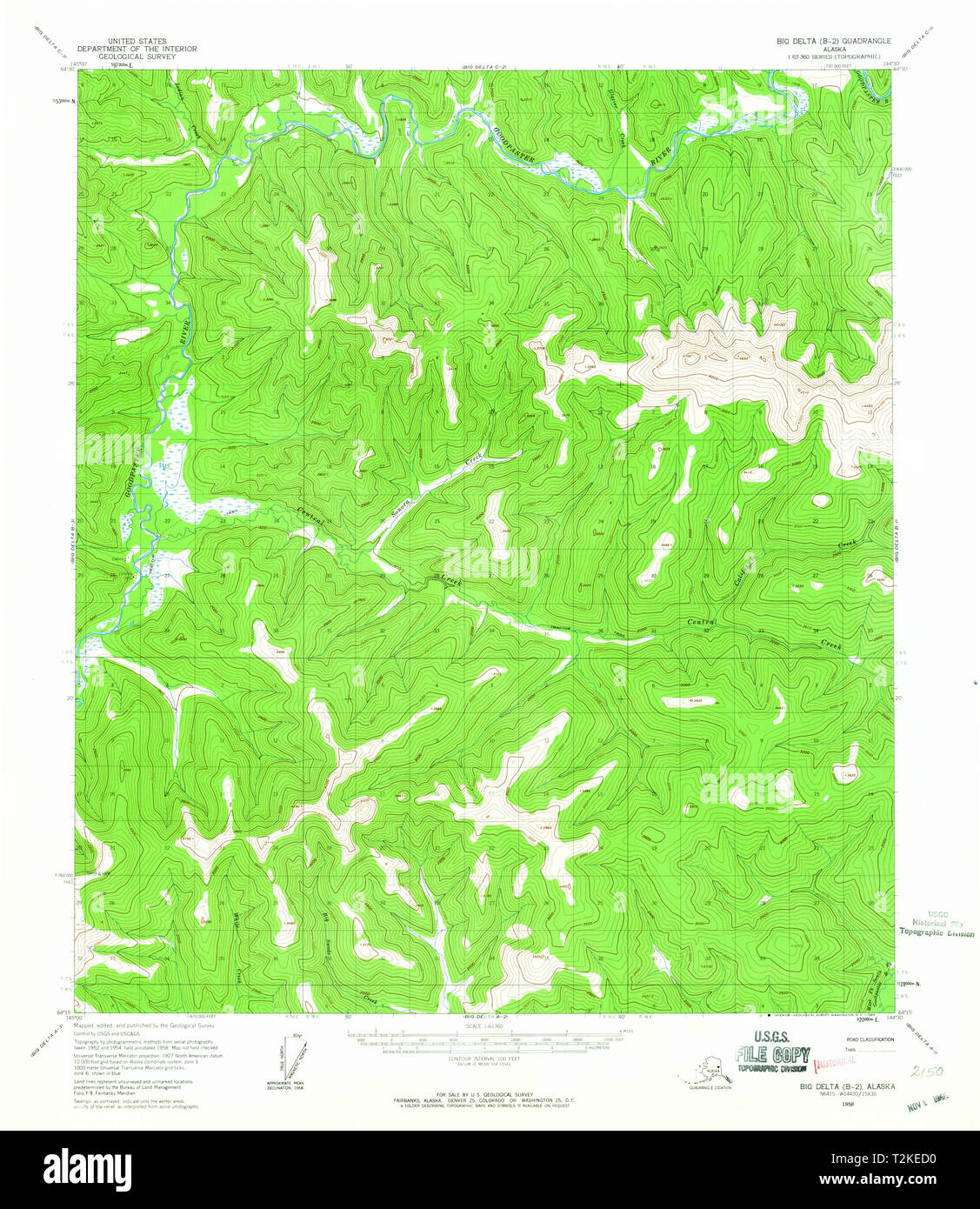 Map of big delta hi-res stock photography and images - Alamy