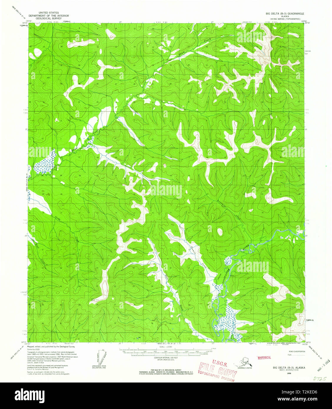 Map of big delta hi-res stock photography and images - Alamy