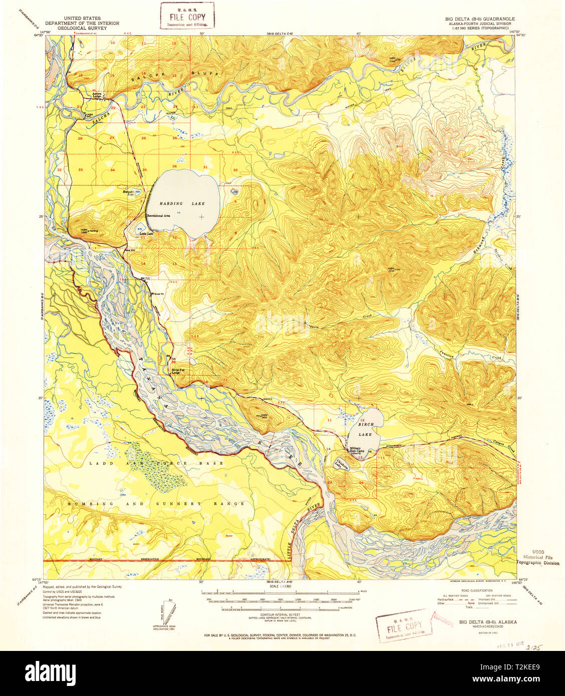 Big delta alaska map hi-res stock photography and images - Alamy