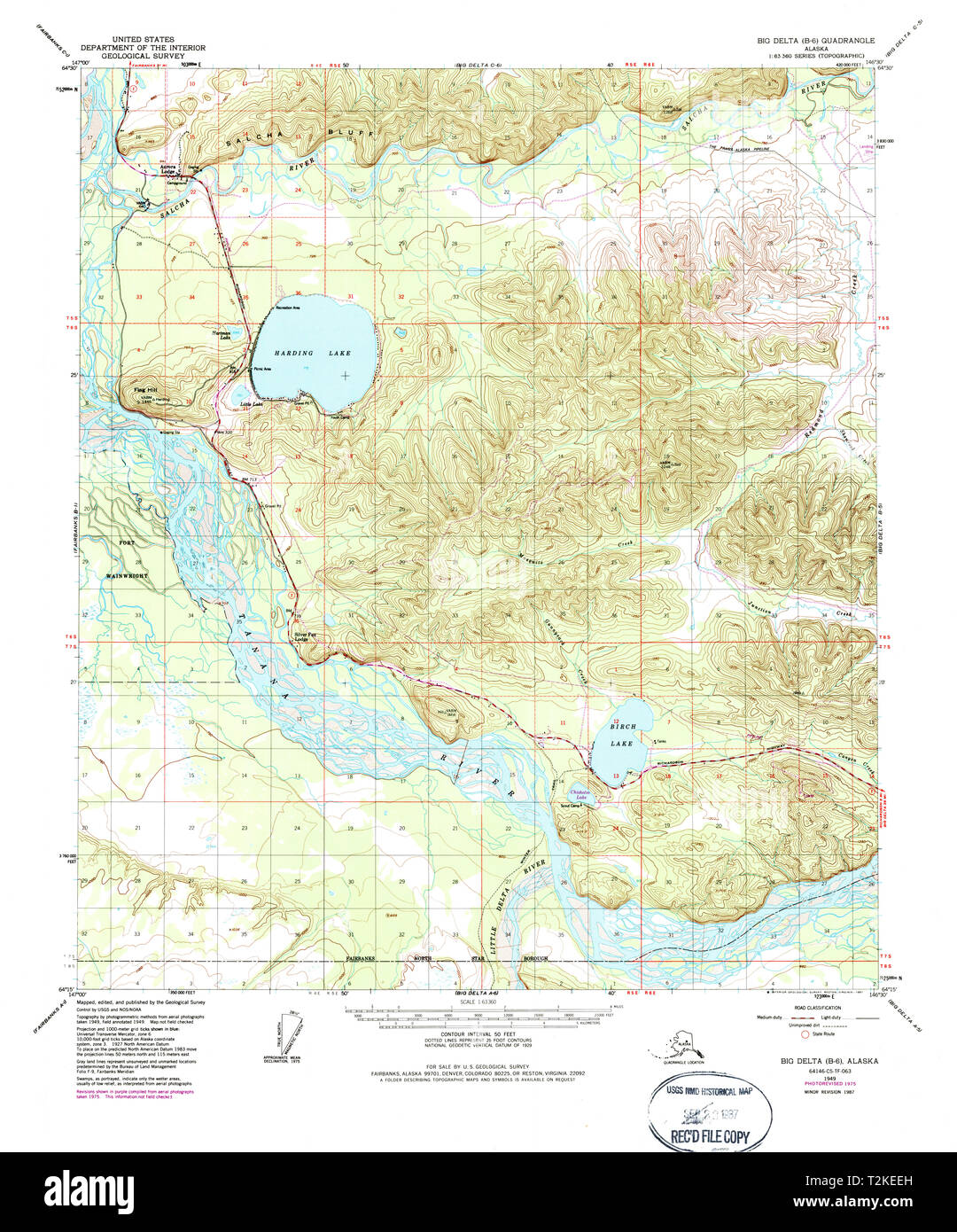 Big delta alaska map hi-res stock photography and images - Alamy
