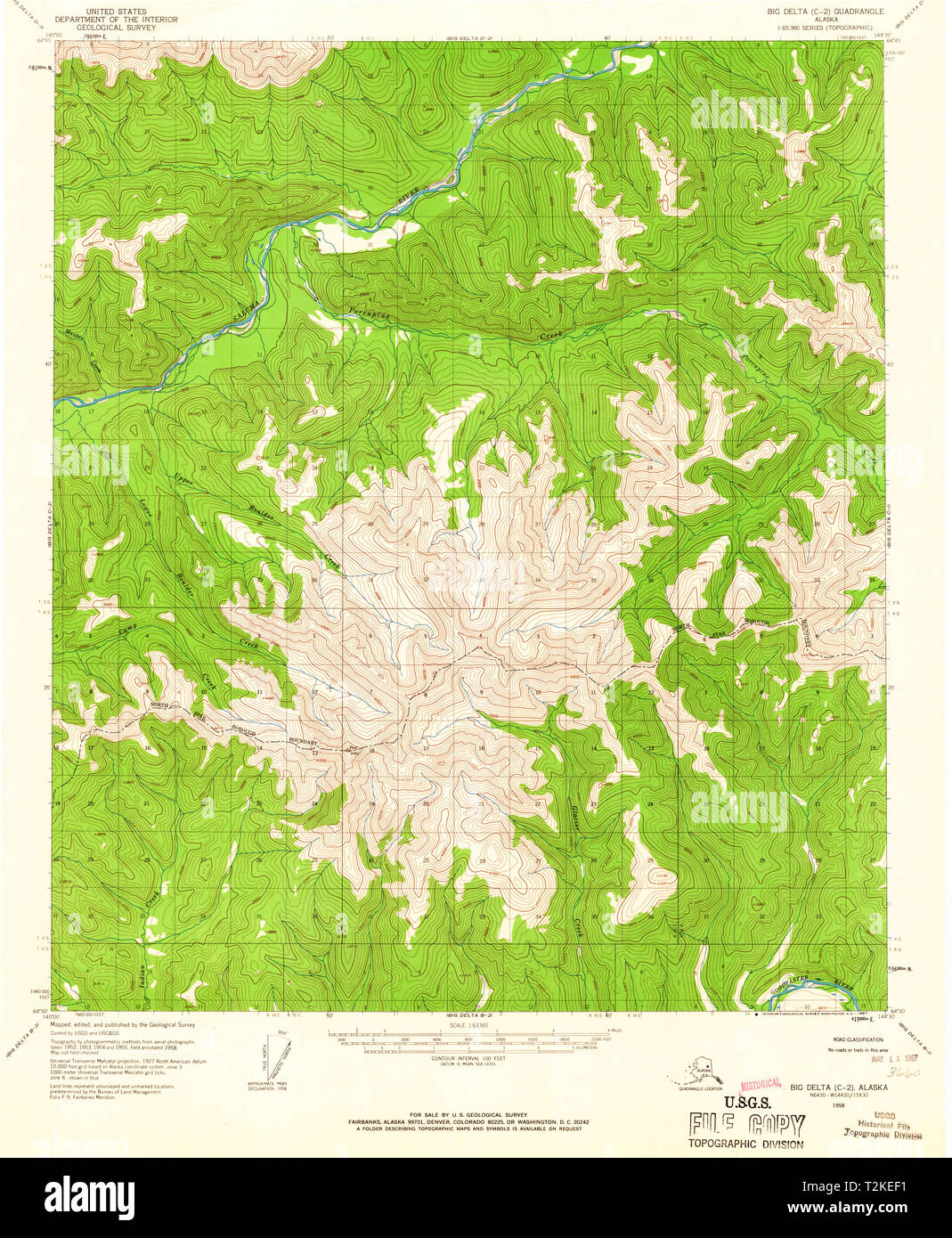 Map of big delta hi-res stock photography and images - Alamy