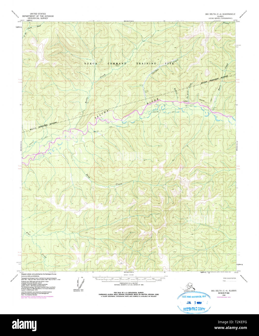 Map of big delta hi-res stock photography and images - Alamy