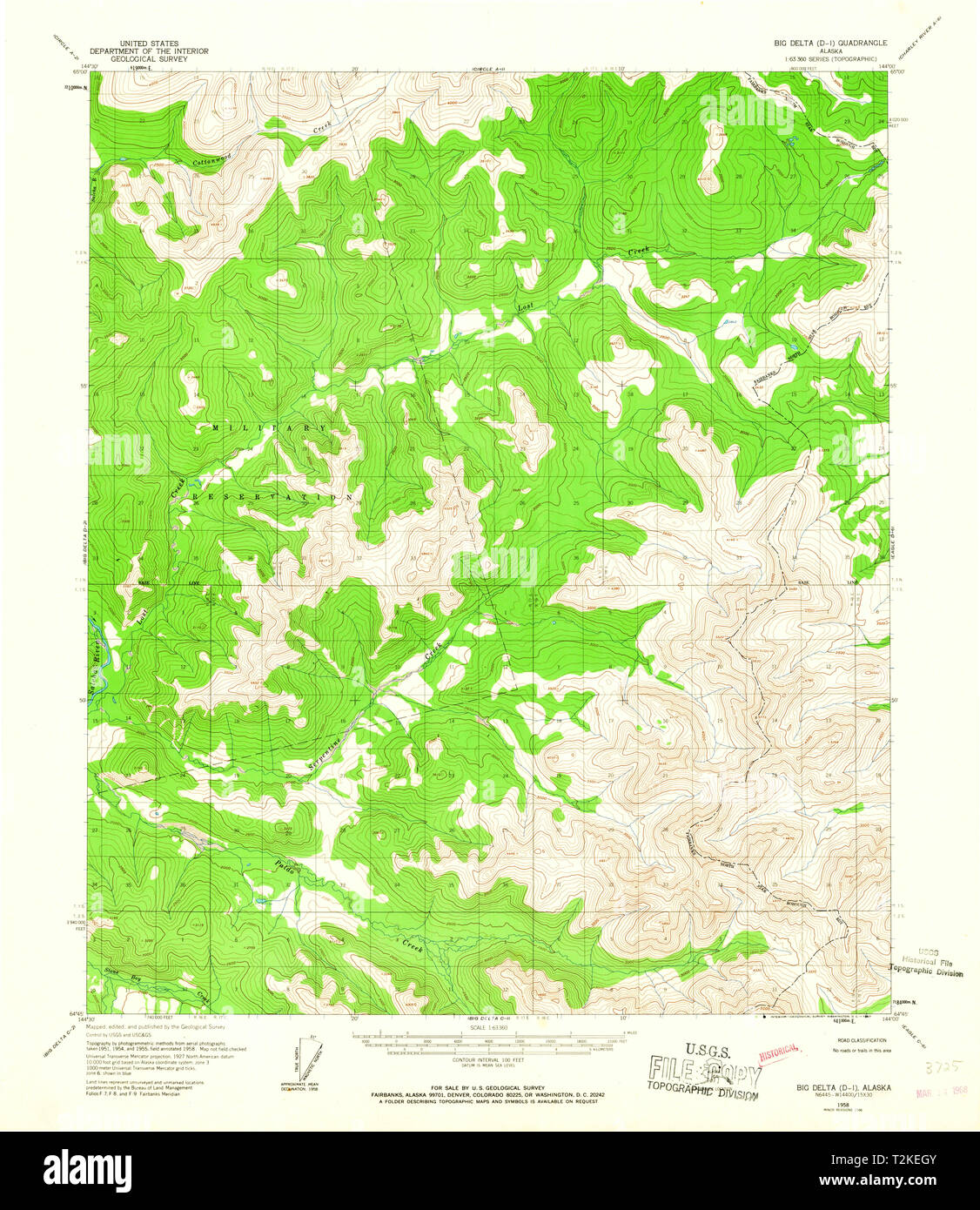 Map of big delta hi-res stock photography and images - Alamy