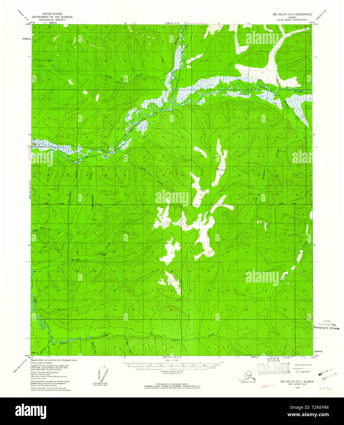 Map of big delta hi-res stock photography and images - Alamy