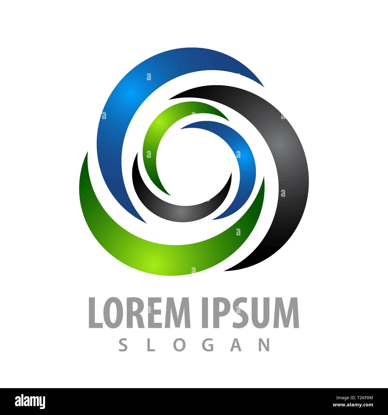 Double round business finance concept design. Symbol graphic template ...