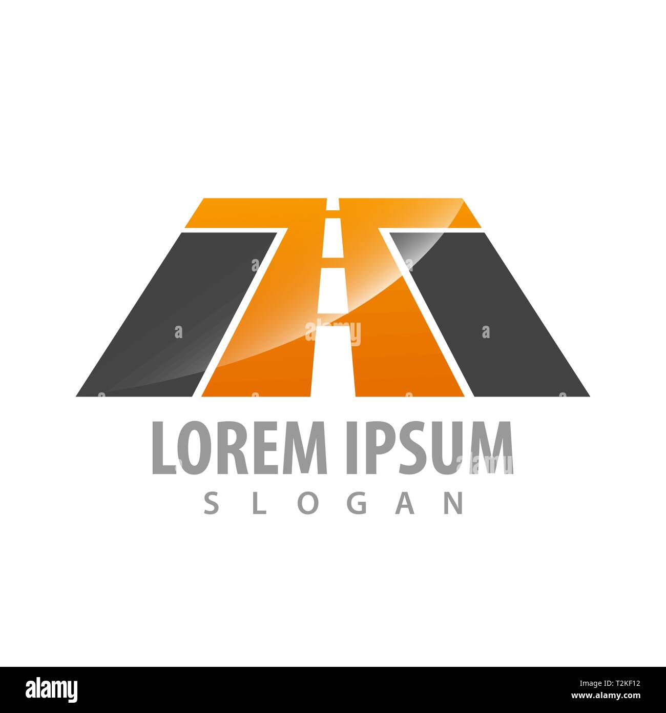 Highway T letter concept design. Symbol graphic template element Stock ...