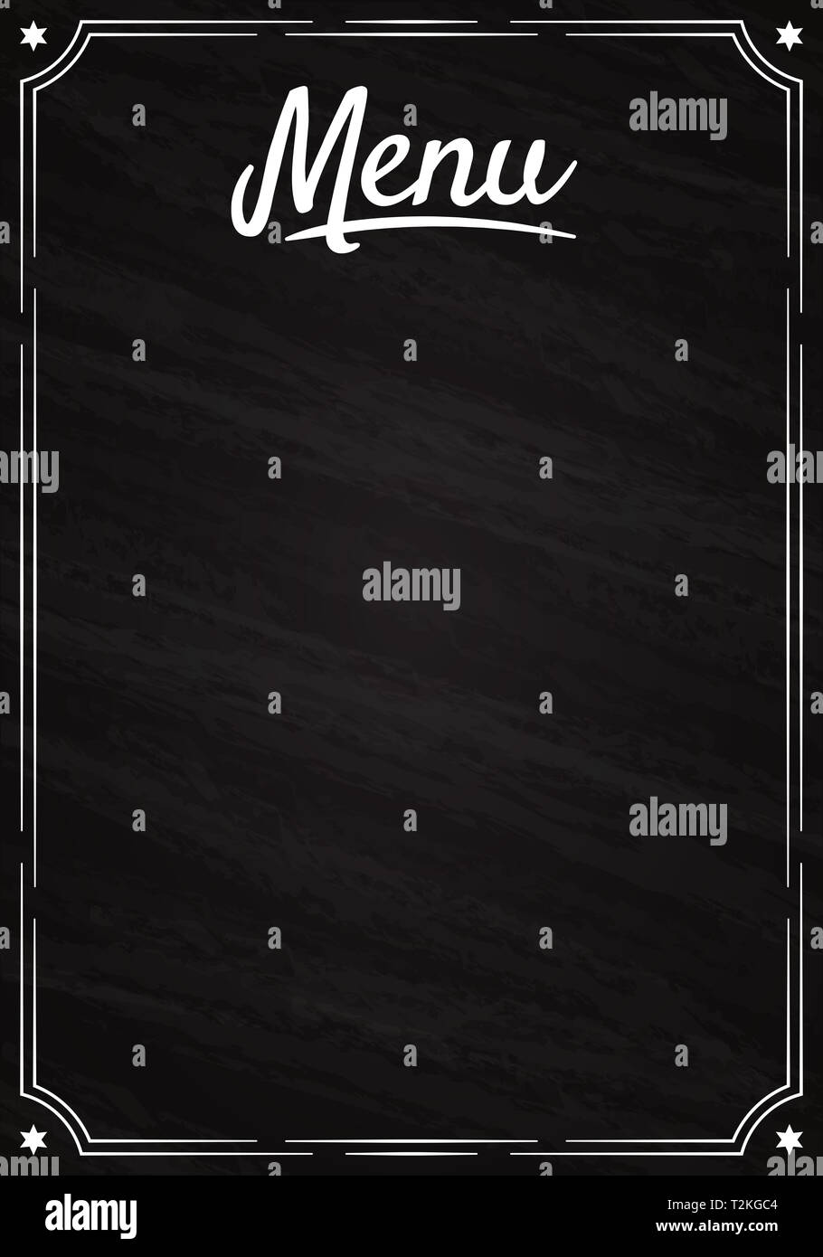 Handwritten menu on chalkboard hi-res stock photography and images - Alamy