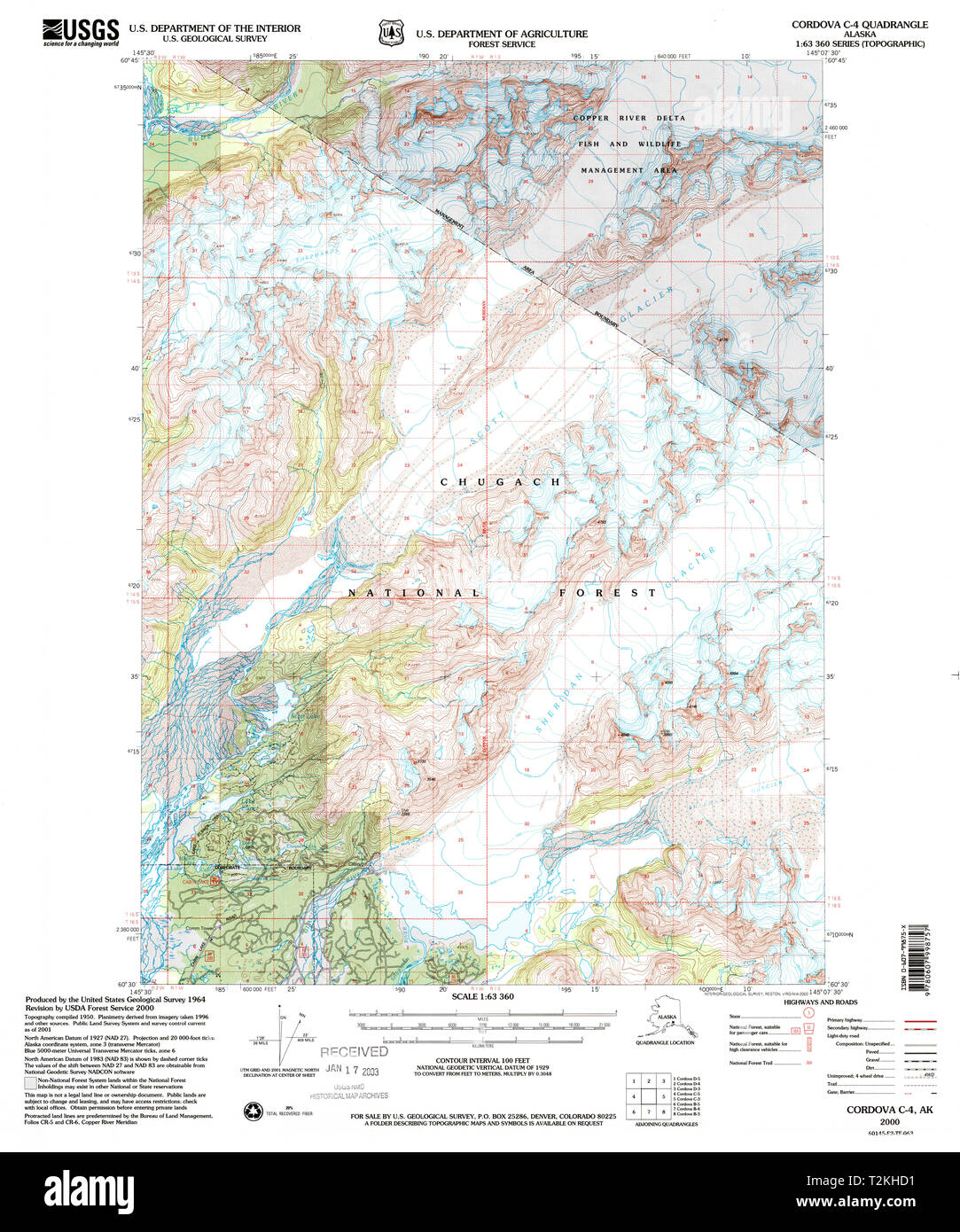 Alaska map 2000 Cut Out Stock Images & Pictures - Alamy
