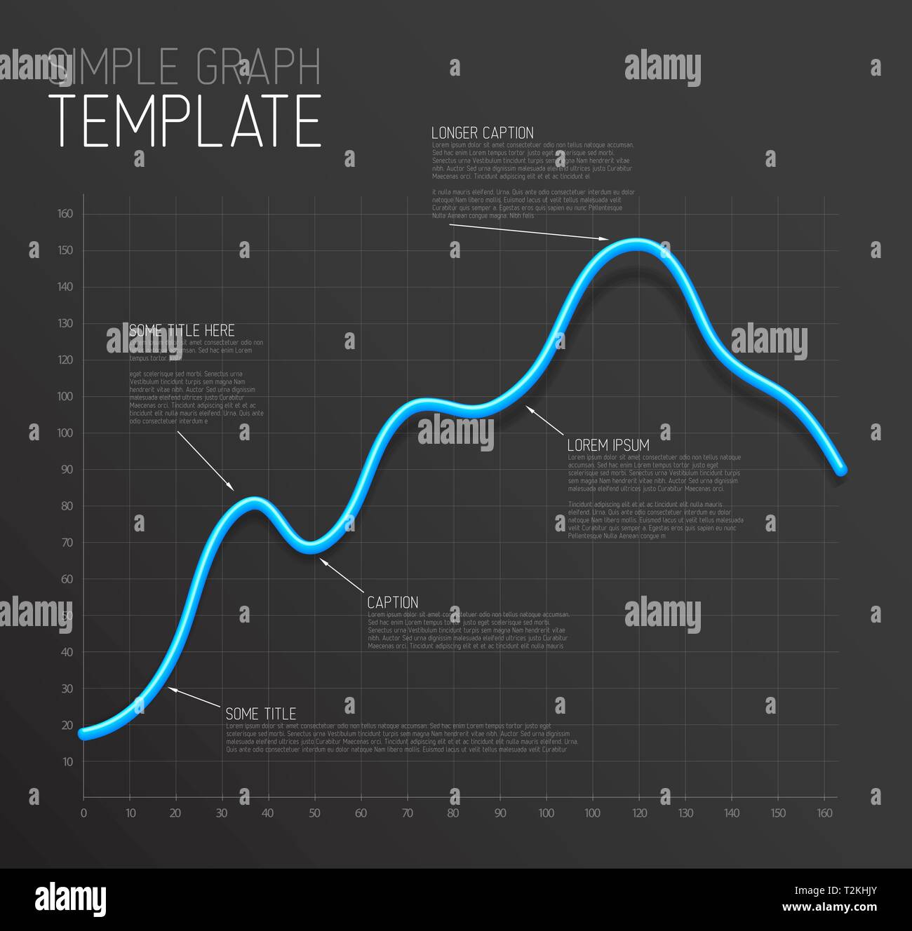 Vector Infographic Line graph template Stock Vector Image & Art - Alamy