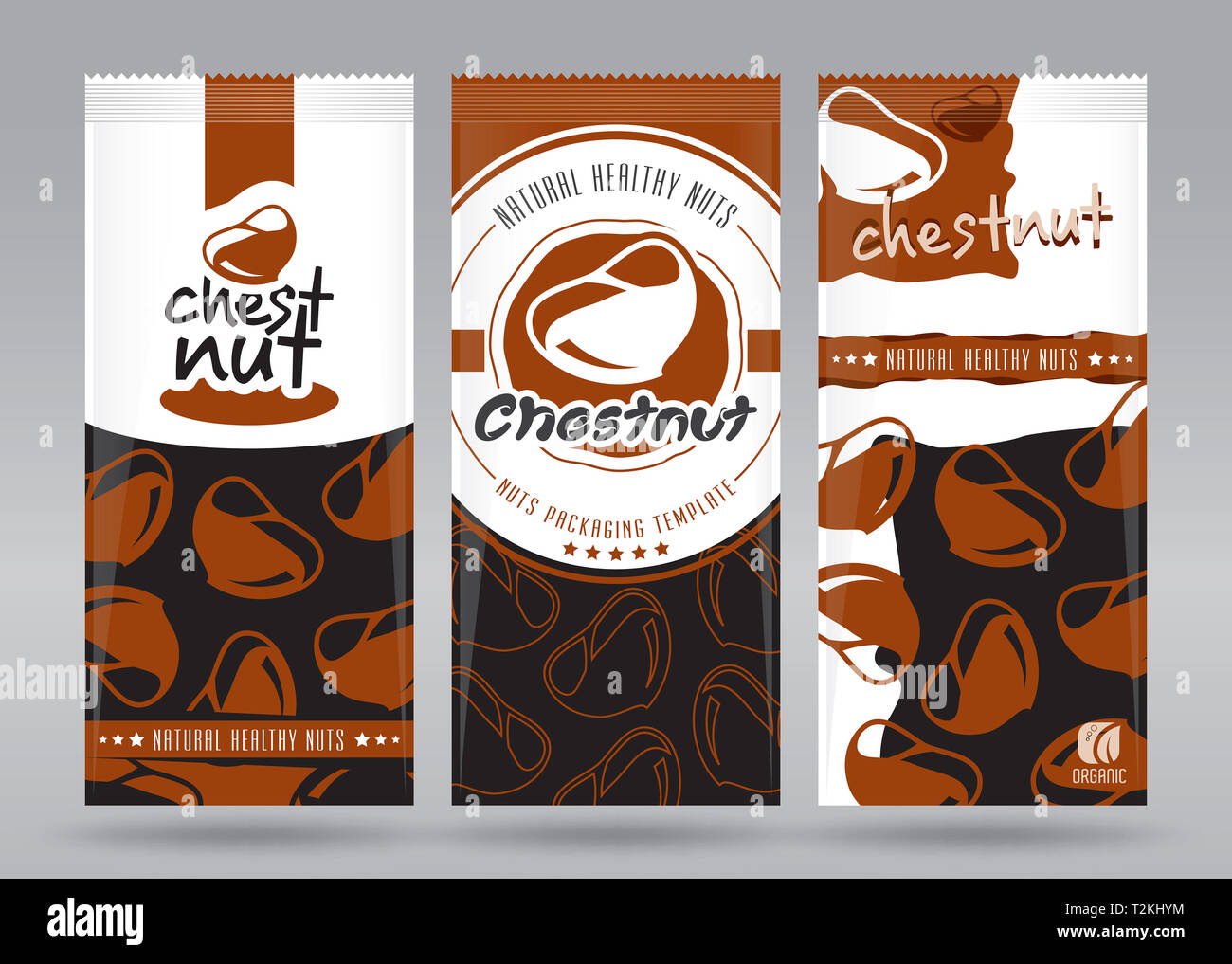 Chestnut packaging set Stock Photo - Alamy