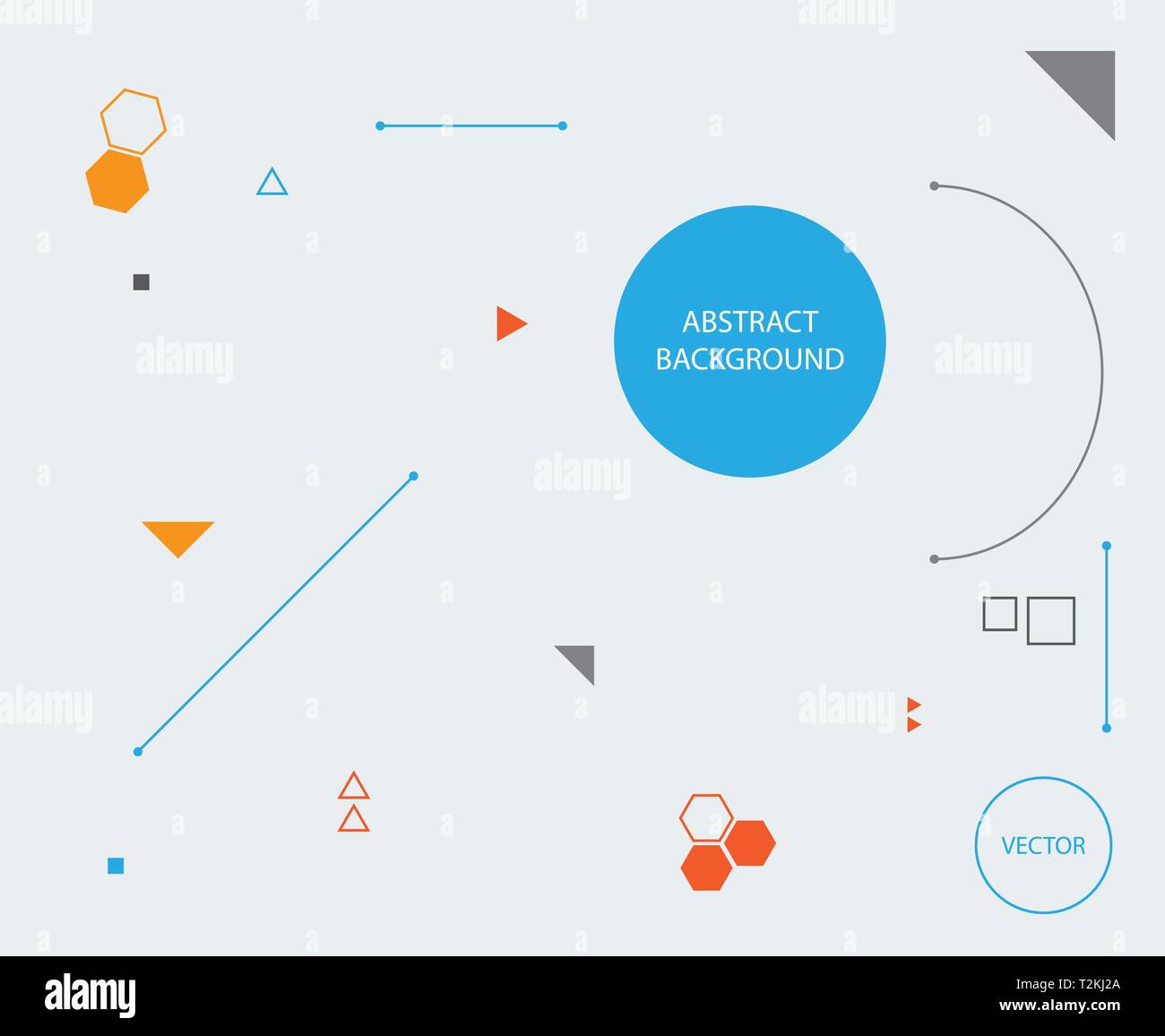 Modern minimalistic geometric abstract background made from basic ...