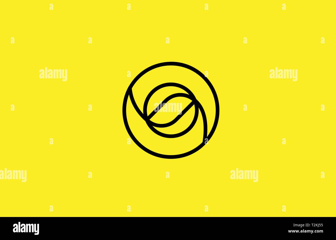 yellow black line number 0 logo icon for a company business or ...
