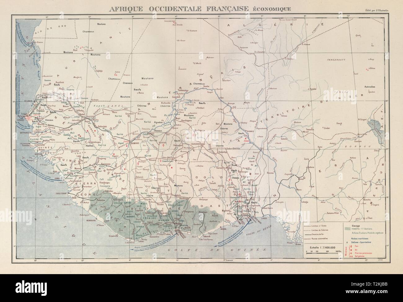 FRENCH WEST AFRICA RESOURCES. Afrique Occidentale Française economique ...