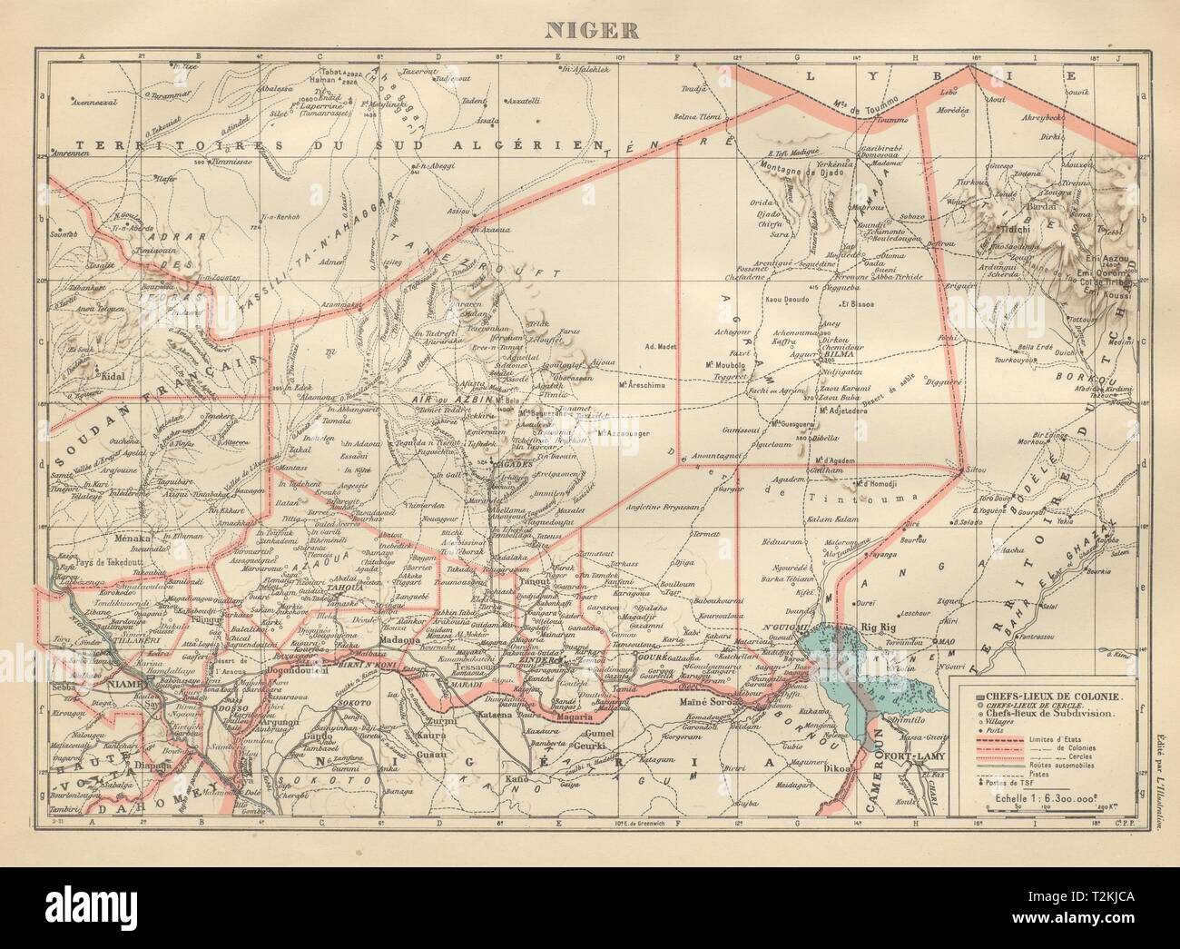 TERRITOIRE DU NIGER. French West Africa. Afrique Occidentale Française ...