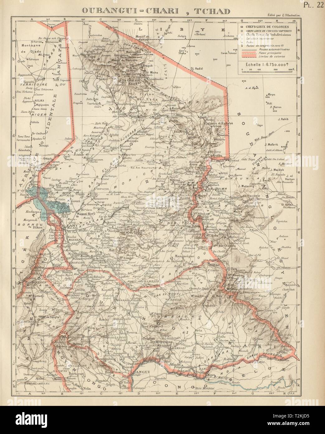 FRENCH COLONIAL CHAD & UBANGI-SHARI (C.A.R.). Oubangui-Chari Tchad 1931 ...