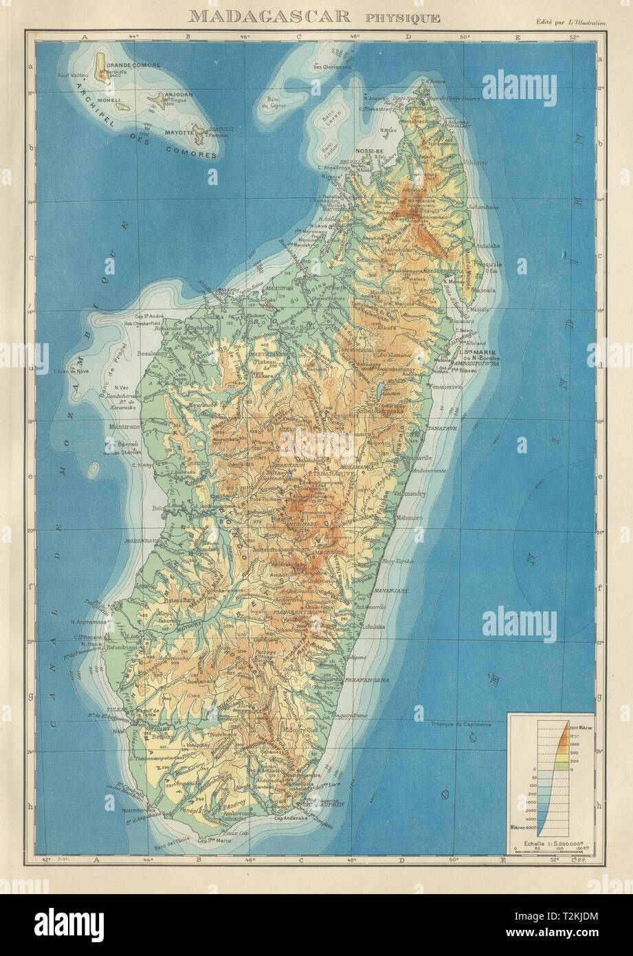 COLONIAL MADAGASCAR. Physique physical. Comoros & Mayotte 1931 old ...