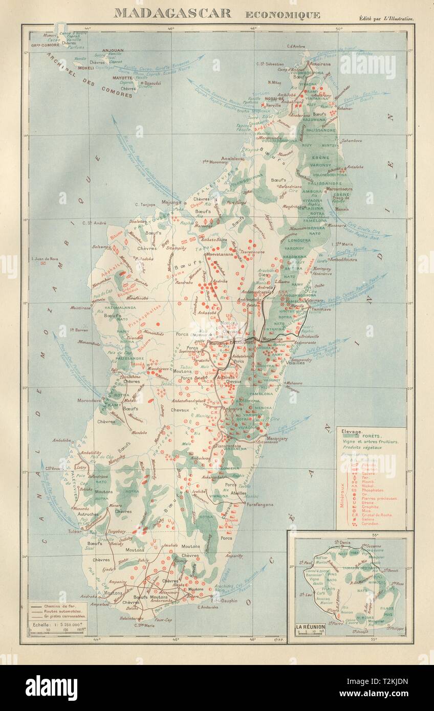 COLONIAL MADAGASCAR RESOURCES. Minerals Economique. Inset La Réunion ...
